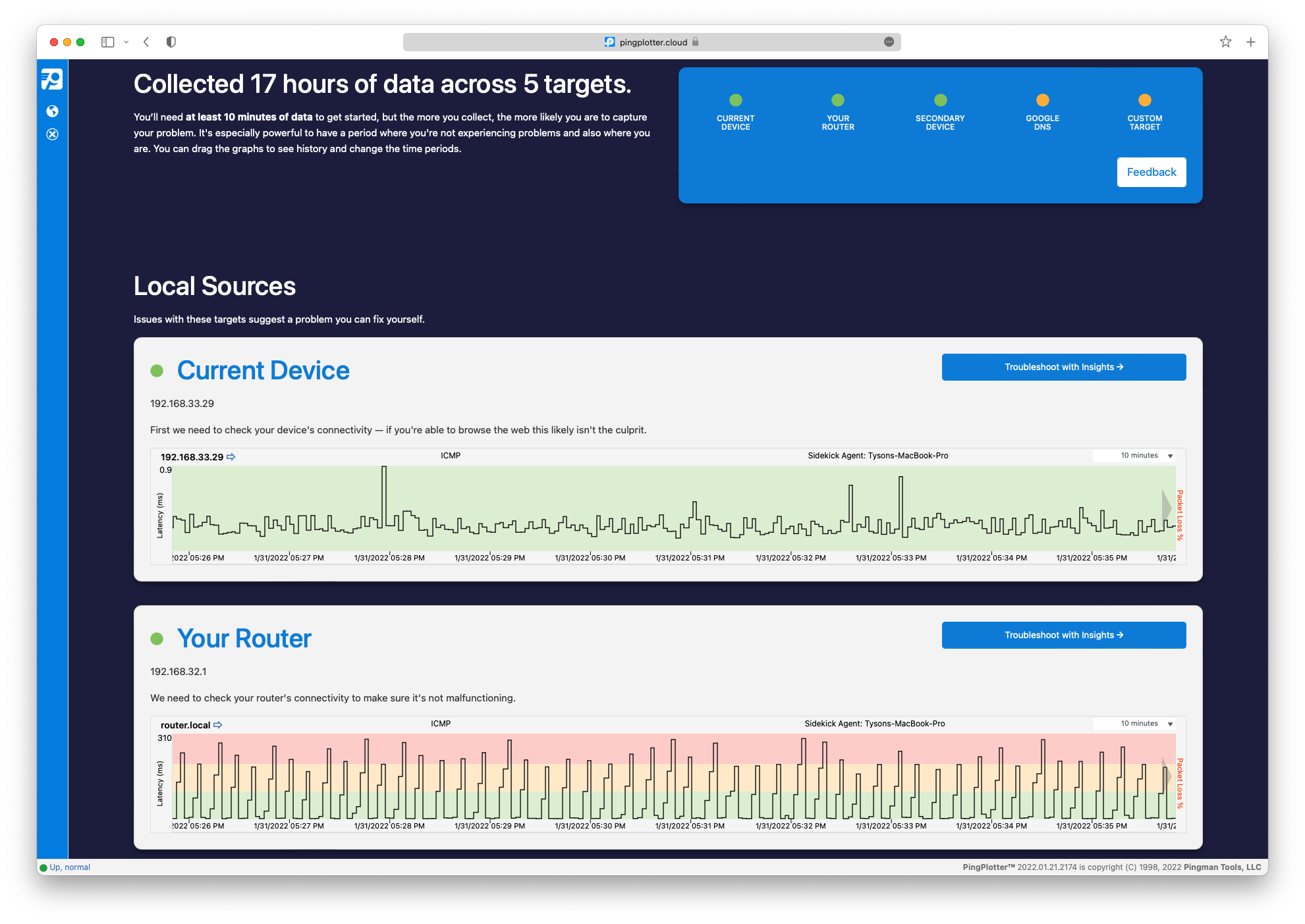 End User Insights | PingPlotter